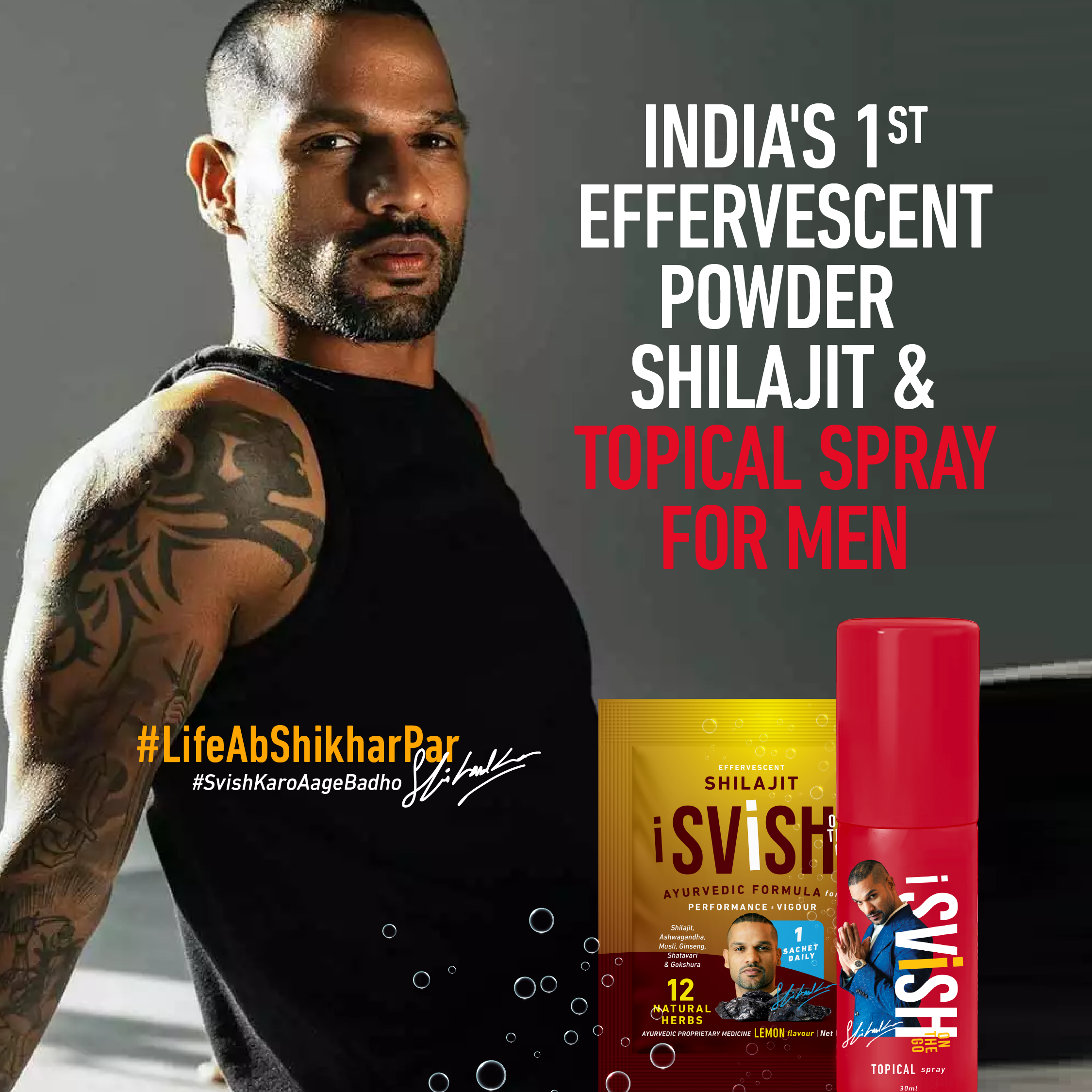 Svish Shilajit & Topical Spray Range
