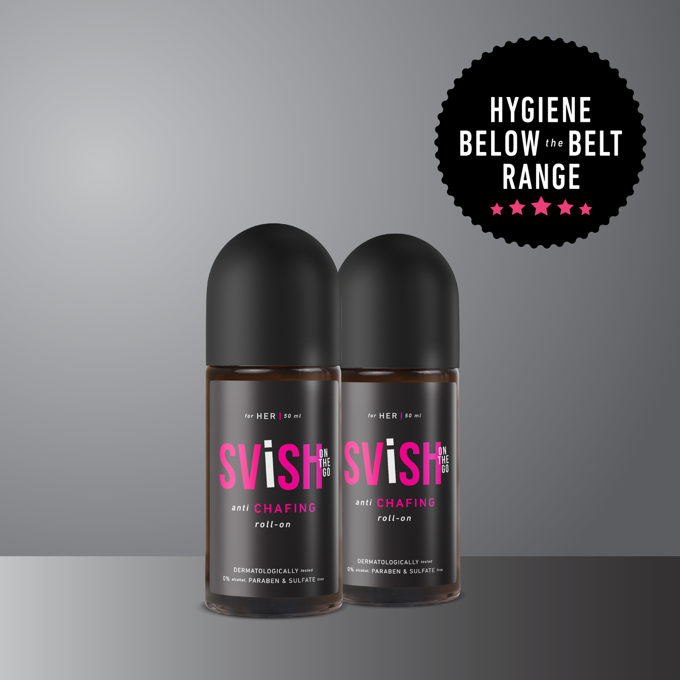 ANTI CHAFING ROLL ON DEODORANT FOR WOMEN | PACK OF 2 | SVISH ON THE GO